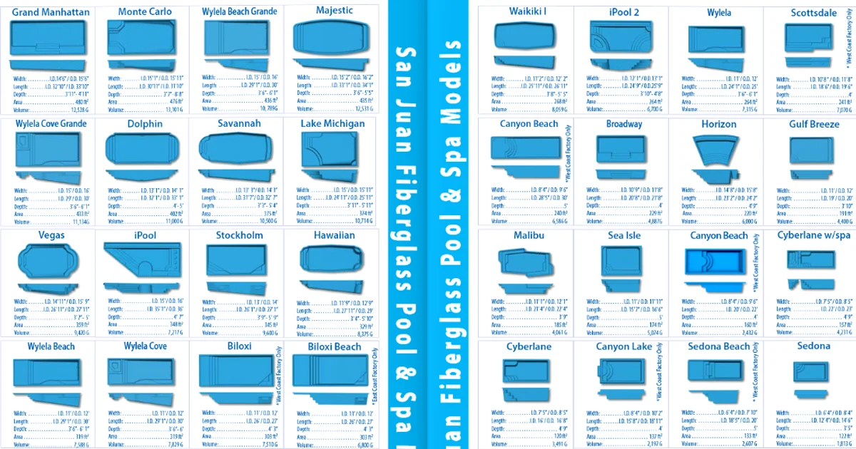 Fiberglass Pool Shapes, Sizes, Designs - Pearland TX